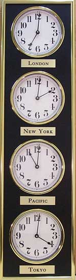 Product Listing - Multiple Time Zone Wall Clocks