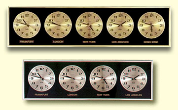 Product Listing - Multiple Time Zone Wall Clocks